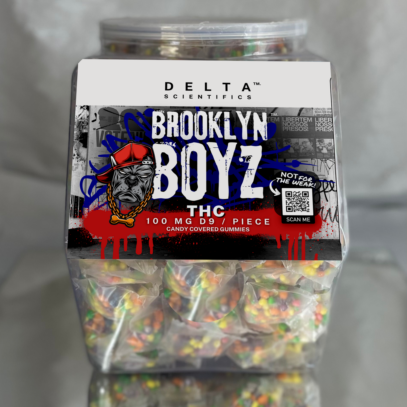 Brooklyn Boyz Delta 9 Candy Covered Gummies (100MG) — UPC Prime